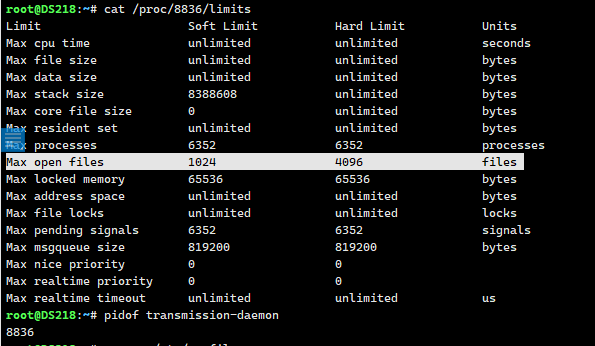 Transmission启动后错误Too many open files解决方法 - 我不是矿神